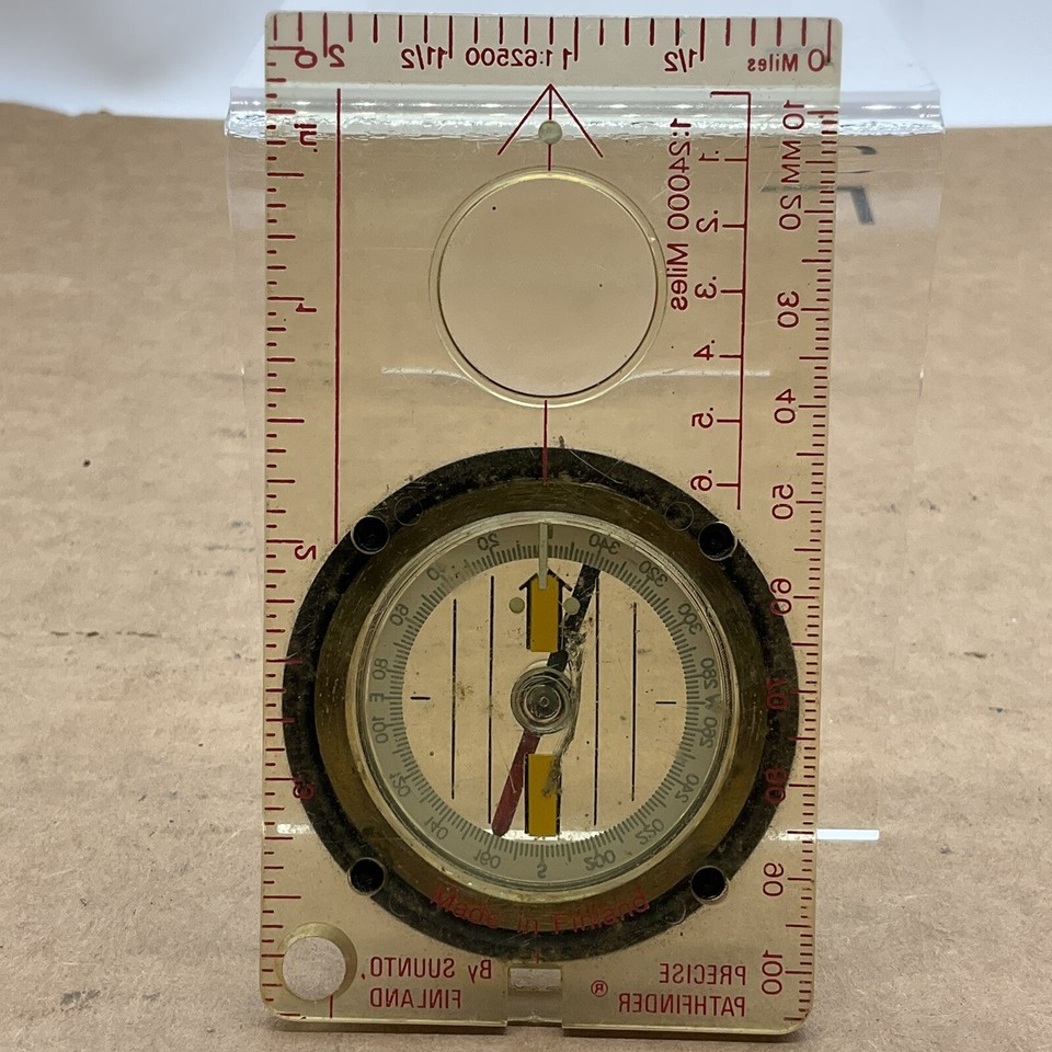 Suunto Finland Precise Pathfinder with Compass Map Made in Finland Rare ...