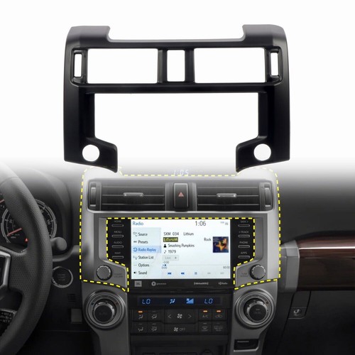 Matte Black Console Navigation Cover Trim 1pcs For Toyota 4Runner 2020 ...