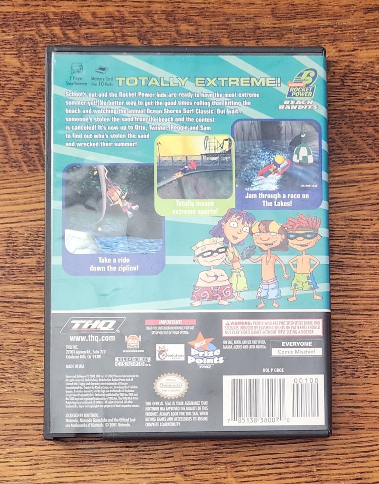 Rocket Power: Beach Bandits (Nintendo GameCube, 2002) Game CIB Complete ...