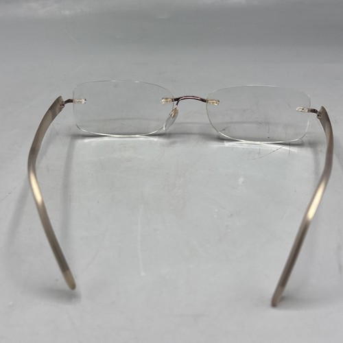 Silhouette 7608 40 6057 Titanium Copper Brown Rimless Eyeglasses Frames Austria | eBay