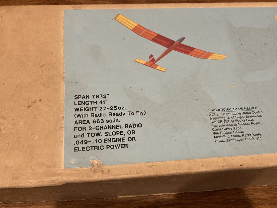 Gentle Lady RC Glider 2M Sailplane Carl Goldberg Models - Unassembled ...