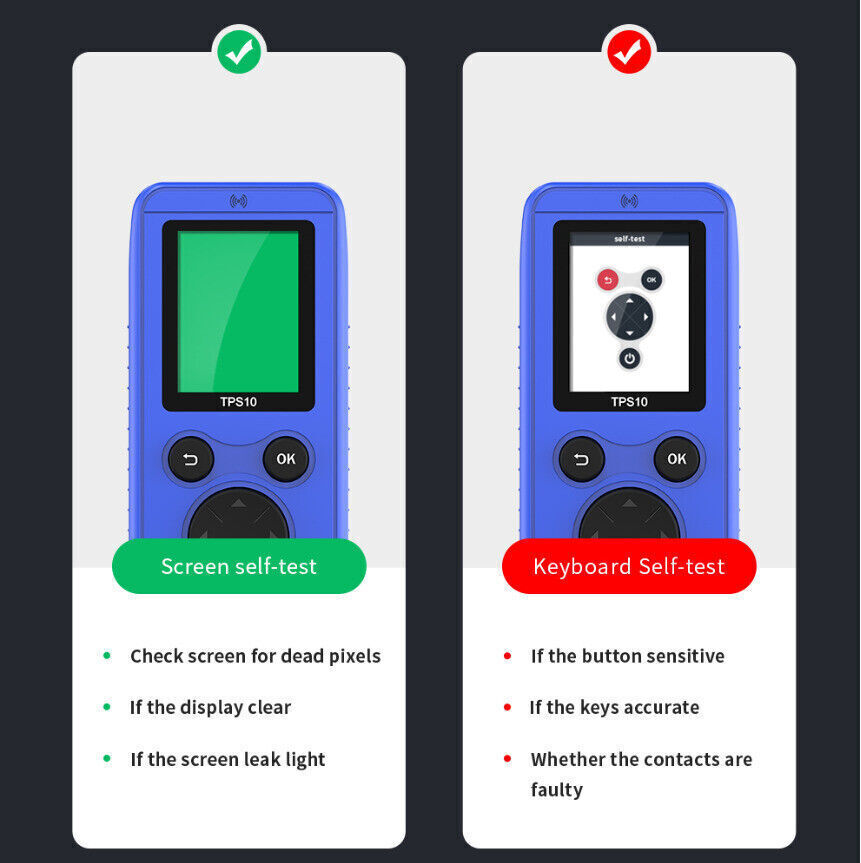 TPS10 TPMS Relearn Tool Auto Tire Pressure Sensor Activate Kit TPMS ...