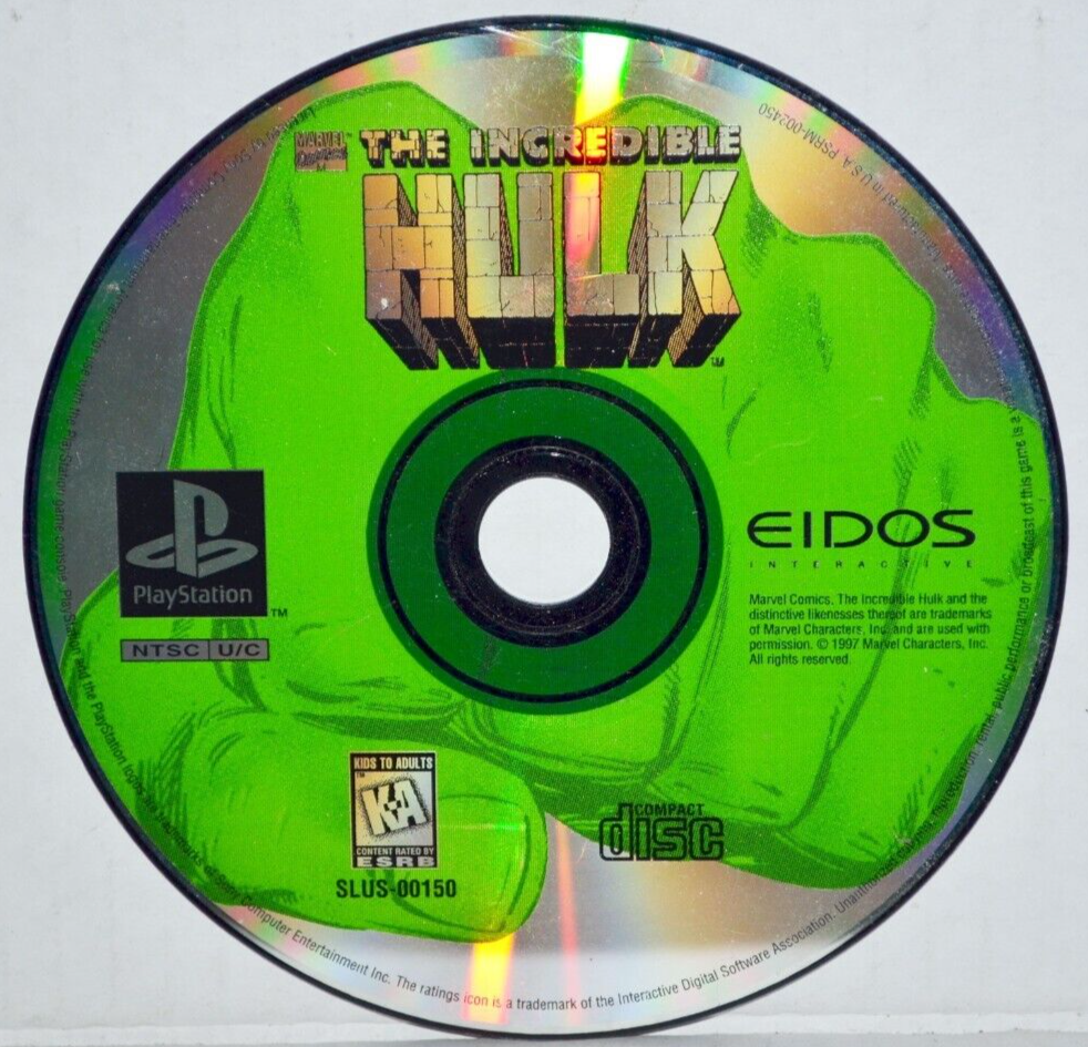 Incredible Hulk: The Pantheon Saga (Sony PlayStation 1, 1997) PS1 PSOne ...