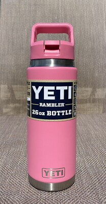 YETI Rambler 26 Oz. Bottle w/Color Match Straw Lid-Harbor Pink ...