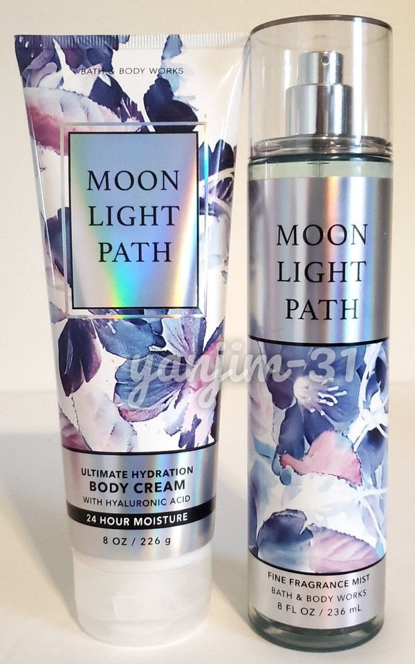 BATH AND BODY WORKS - MOONLIGHT PATH - BODY CREAM AND MIST (SET) - NEW ...
