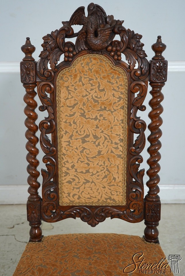 LF65710EC: Set of 8 RJ HORNER Carved Oak Dining Room Chairs | eBay