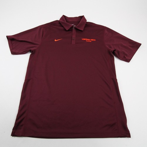 Virginia Tech Hokies Nike Polo Men's Maroon Used | eBay