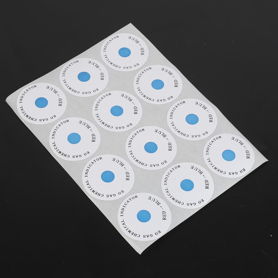 500pcs EO Indicator Stickers Chemical Indicator Card Copper Plate ...