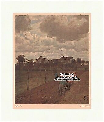 Ackerland Hans Thoma Bauer Rind Acker Landwirtschaft Hirth Ostini ...