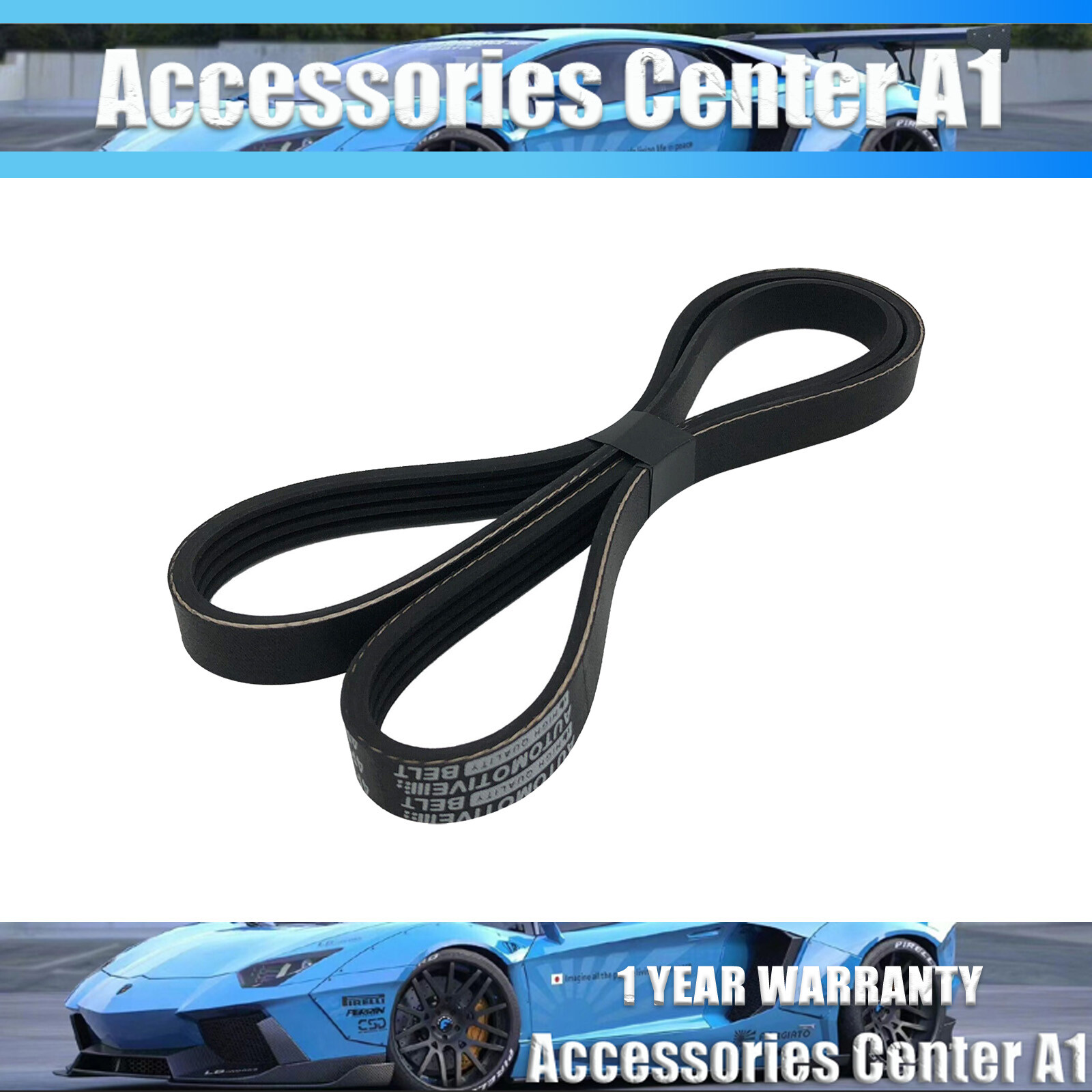 AC Compressor Belt 4PK960 OEM GM 12576447 For Chevy Silverado Sierra ...