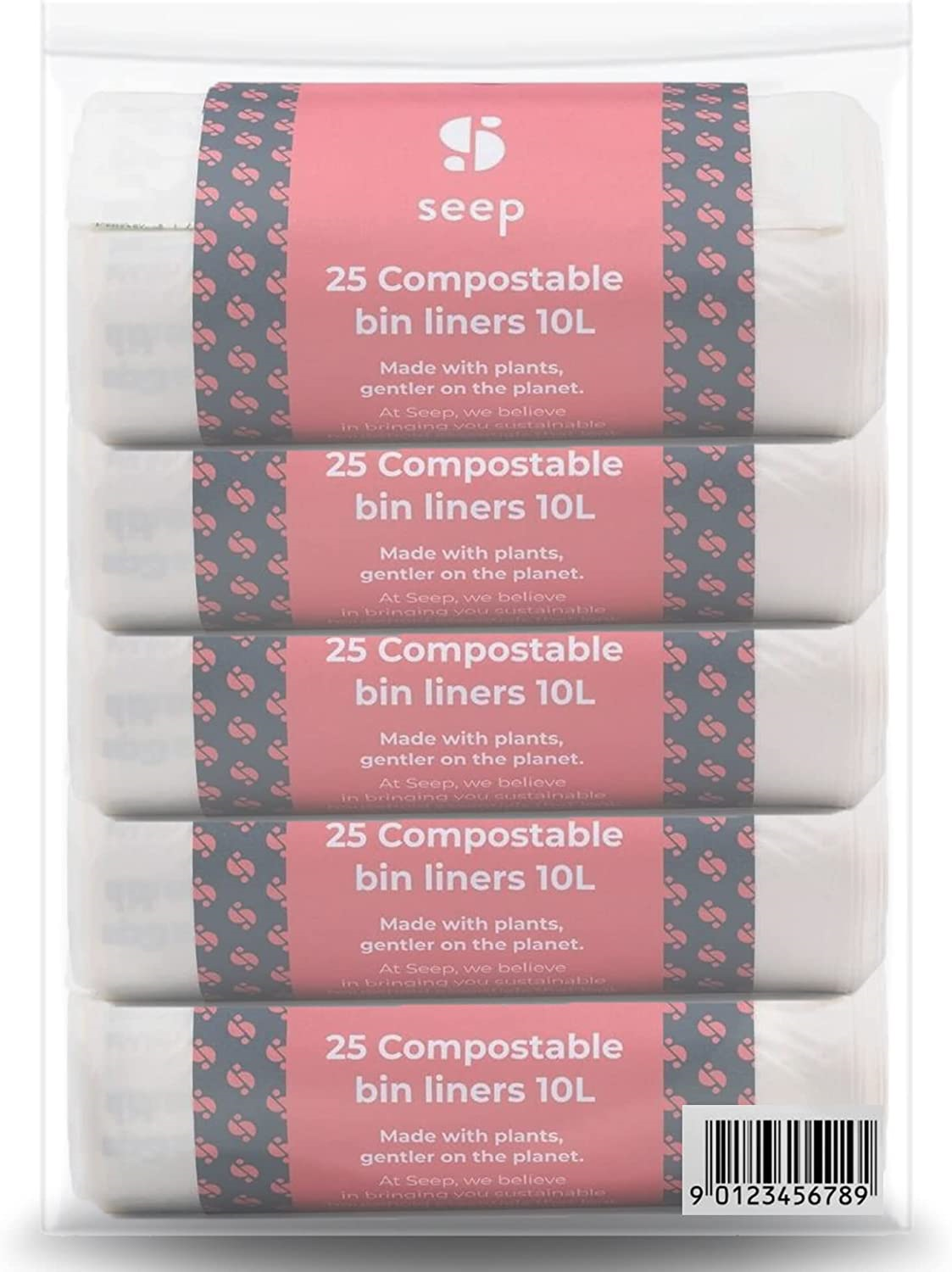 SEEP Eco 10 Litre Bin Bags 10l Bin Liners Small Heavy Duty Bin Bags seep-eco-10-litre-bin-bags-10l-bin-liners-small-heavy-duty-bin-bags