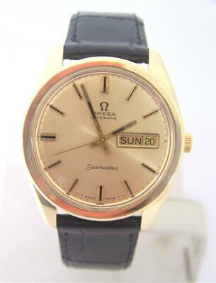 Vintage 14k Gold Cap OMEGA SEAMASTER Automatic Watch DAY Vintage 14k Gold Cap OMEGA SEAMASTER Automatic Watch DAY