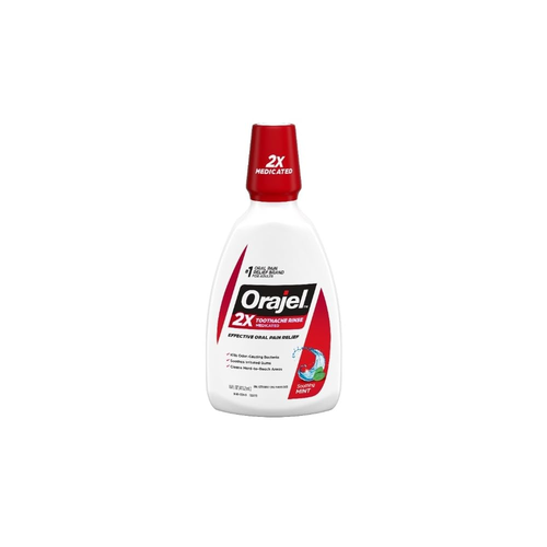 Orajel Toothache Rinse, Analgesic Astringent, Soothing Mint, 16 Fl Oz ...