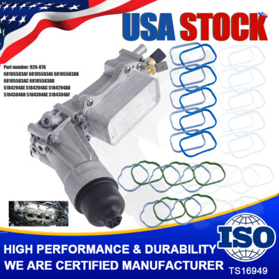 Oil Cooler Filter Housing Assembly For Dodge Jeep Chrysler Ram 3.6L ...