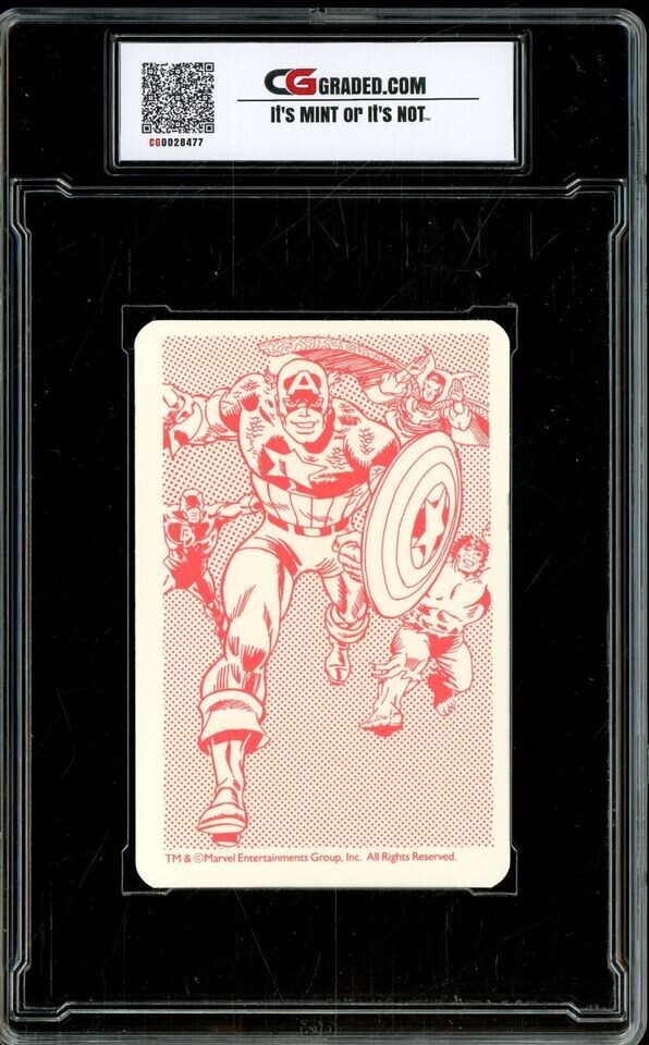 4x7 Large 1988 Super Top Trumps German Super Heroes Red Back American ...