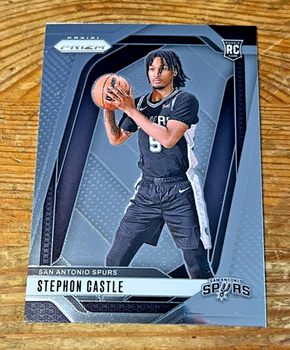 Stephon Castle 2024-25 Panini Prizm #234 RC Rookie Silver San Antonio ...