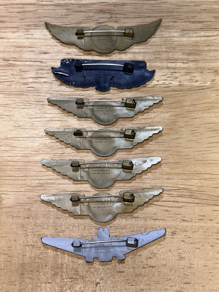 Vintage Lot Of Junior Pilot Wings Badges Pins Patches AA Delta TWA MVA ...