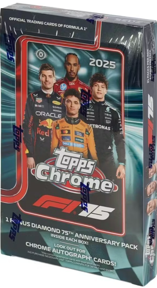 Yuki Tsunoda 2025 TOPPS CHROME F1 FORMULA 1 RACING 1/3 CASE 4 BOX ...