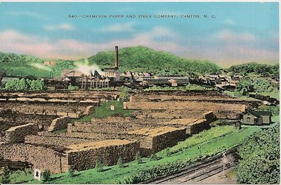 Champion Paper and Fiber Company Canton NC Postcard | eBay