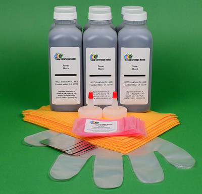 Lexmark E360d E360dn E360dtn Six Hi-Yield Toner Refill Kit with Chips ...