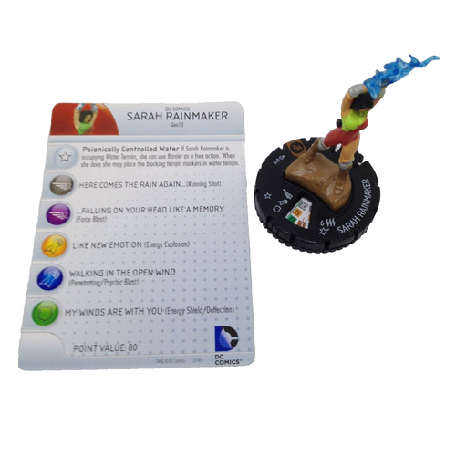 Heroclix DC Monthly OP LE Sarah Rainmaker D-019 | eBay
