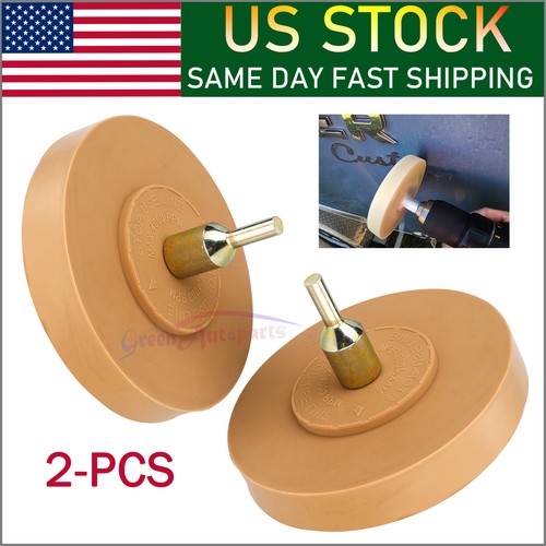 2X Car Decal Remover Eraser Wheel 3M Remove Car Glue Adhesive Sticker ...