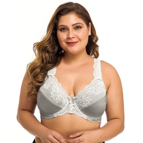 Womens Lace Big Size Minimiser Bra 32 54 Ddd F G H I Cup Unpadded Plus Size Bras Ebay
