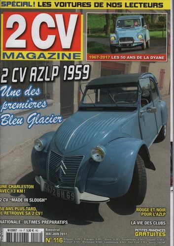 2CV MAGAZINE 116 CITROEN 2CV AZLP 1959 CITROEN 2CV6 CHARLESTON 1990 ...