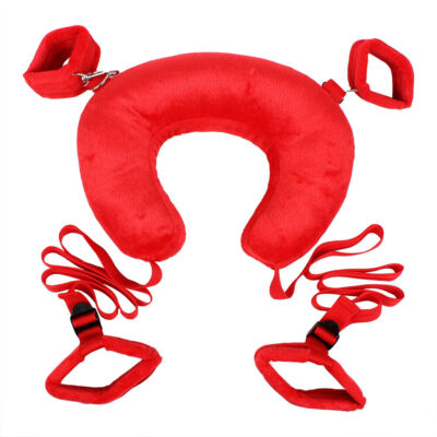 Plush Sex Position Restraint with Wrist & Ankle Cuffs, Soft Pillow for ...