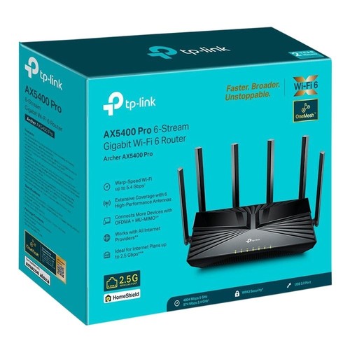 TP-LINK Archer AX5400 Pro WiFi 6 Dual-Band Wireless Router with 2.5GB ...