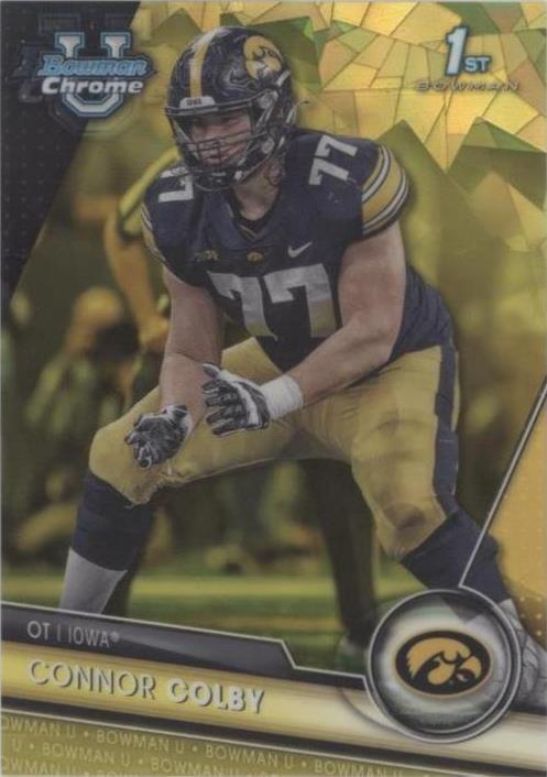 2023 Bowman University Chrome Sapphire Edition - Connor Colby #7 Yellow ...