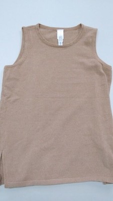 MarlaWynne Women's Knit Fashionable Cute Stylish Tank Top (CAMEL, XS ...