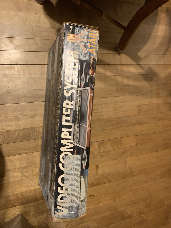 1977 Atari 2600 Console Heavy Sixer Box Only Chess Piece Sunnyvale ...