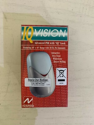 Napco Security IQ Vision Motion Detector -With 40’ x 40’ range and Pet ...