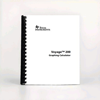 Texas Instruments TI Voyage 200 calculator Guidebook Manual | eBay