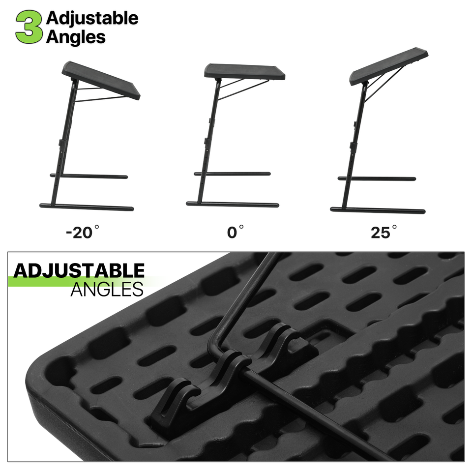 Black Folding Portable TV Tray Laptop Desk Adjustable Sofa Bed Side ...