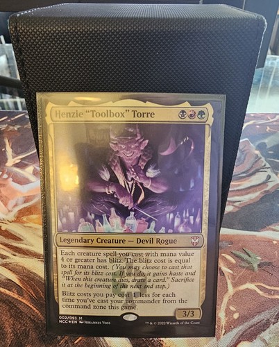 Custom Powerful Henzie, "Toolbox" Torre Commander Deck w/ Sleeves, Deck ...