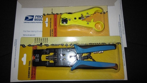 CRIMP TOOL RG59/RG6 CONNECTOR COAX COMPRESSION BNC/RCA and Stripper | eBay