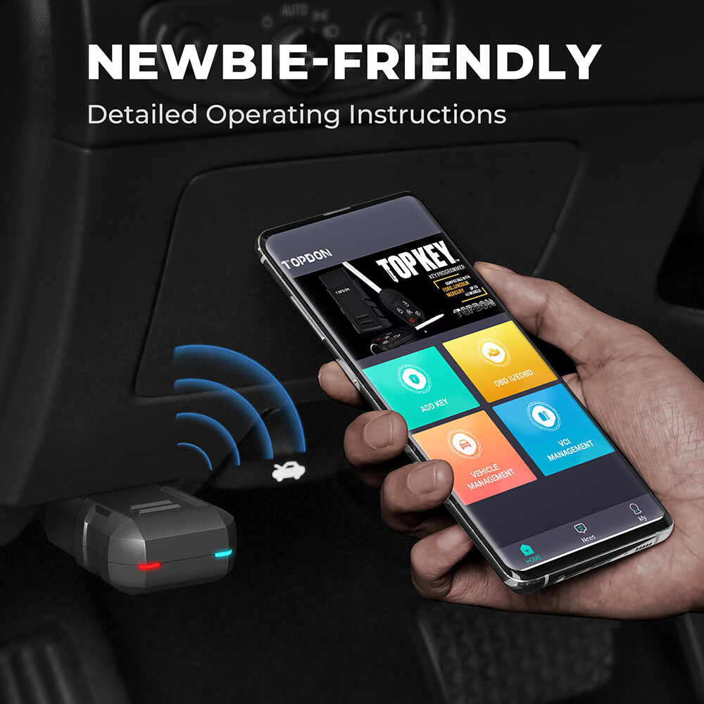 TOPDON TOPKEY Key Fob Programming Tool&Key Fob Set Car Key Programmer ...