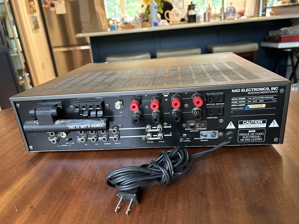 Vintage NAD 7140 Integrated Stereo Receiver AM/FM 40 WPC Works With ...