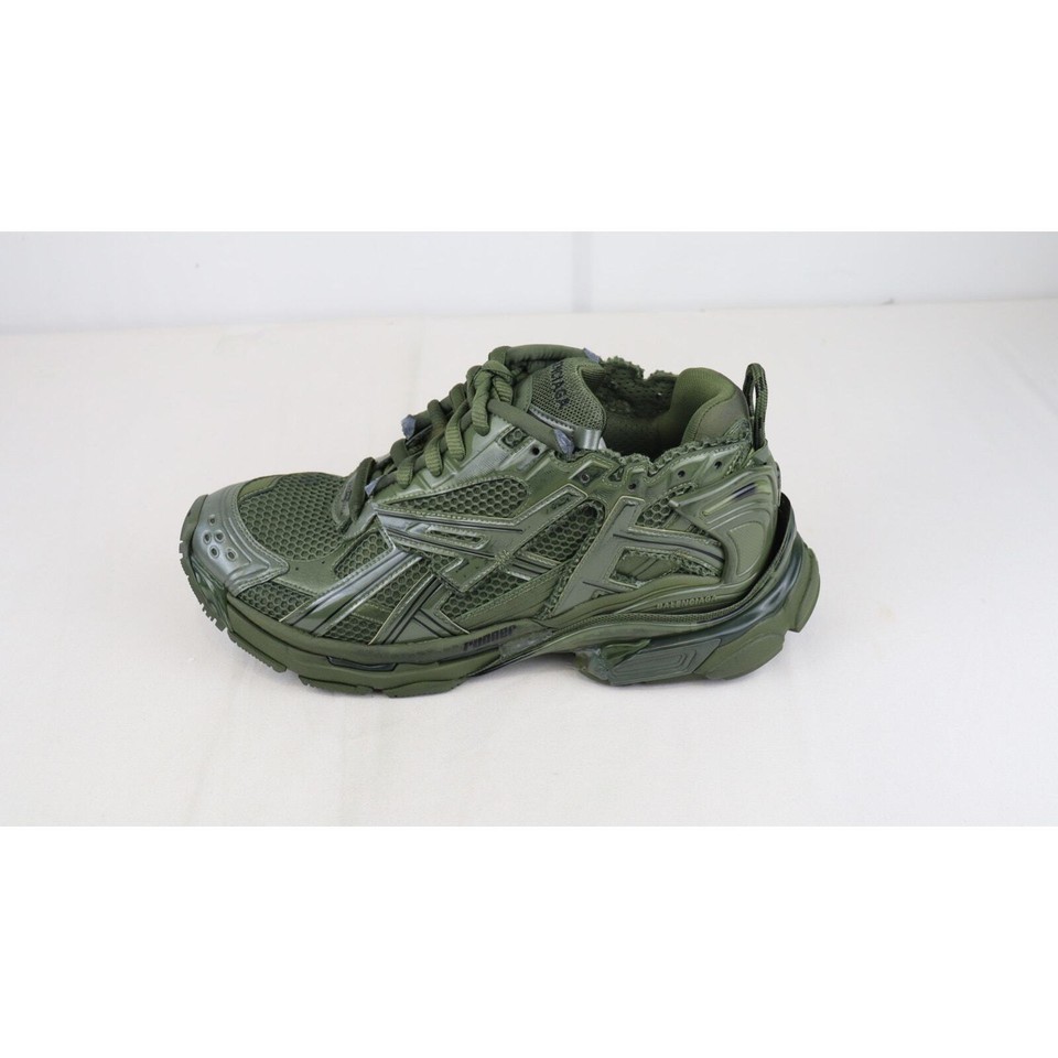 Balenciaga Mesh Rubber Runner Sneakers in Green BNIB 45 | eBay
