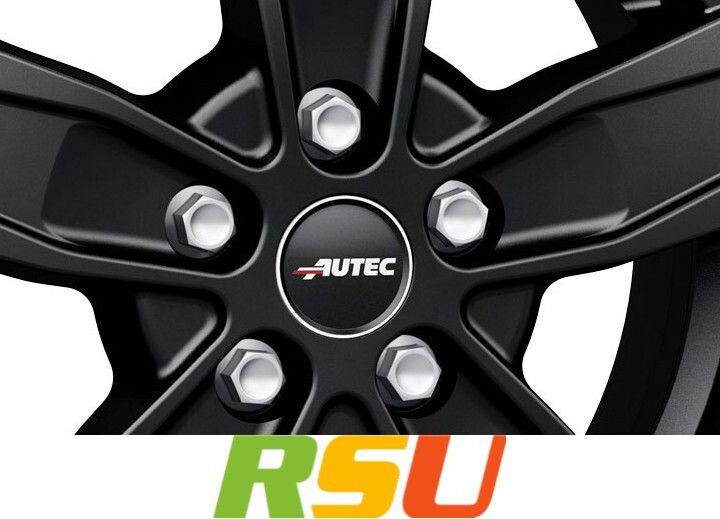 4x Autec Typ Q - Quantro 5-Loch schwarz matt 7x17" ET55 LK5 160 ML 65.1 Alufe... 4250325726802 ...