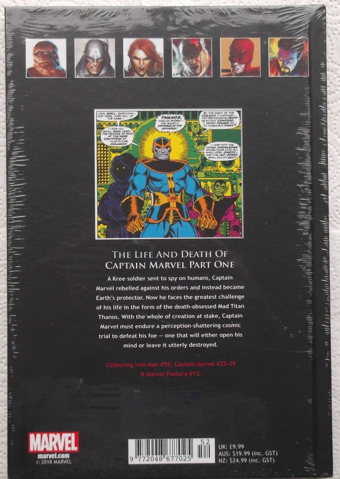 MARVEL - The Life & Death of CAPTAIN MARVEL - New Hardback Graphic ...