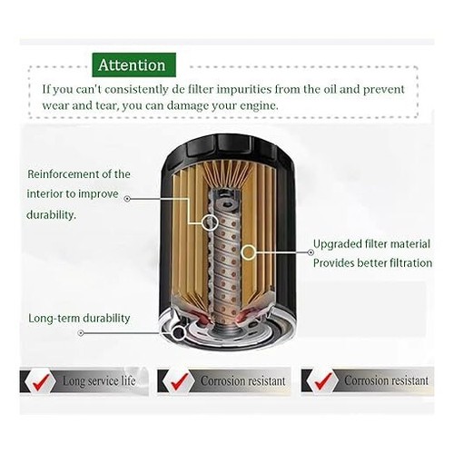 6.6L Diesel Fuel Filter for 2001-2016 Chevy GMC Replace TP3018 TP3012 ...