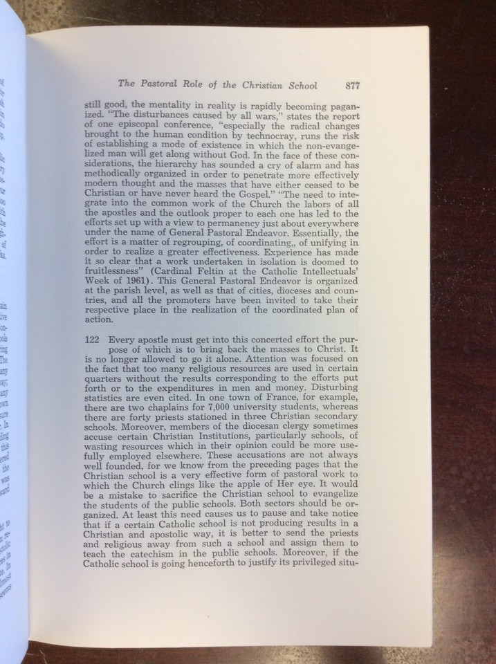 THE PASTORAL ROLE OF THE CHRISTIAN SCHOOL By Paul Joseph Hoffer - 1965 ...