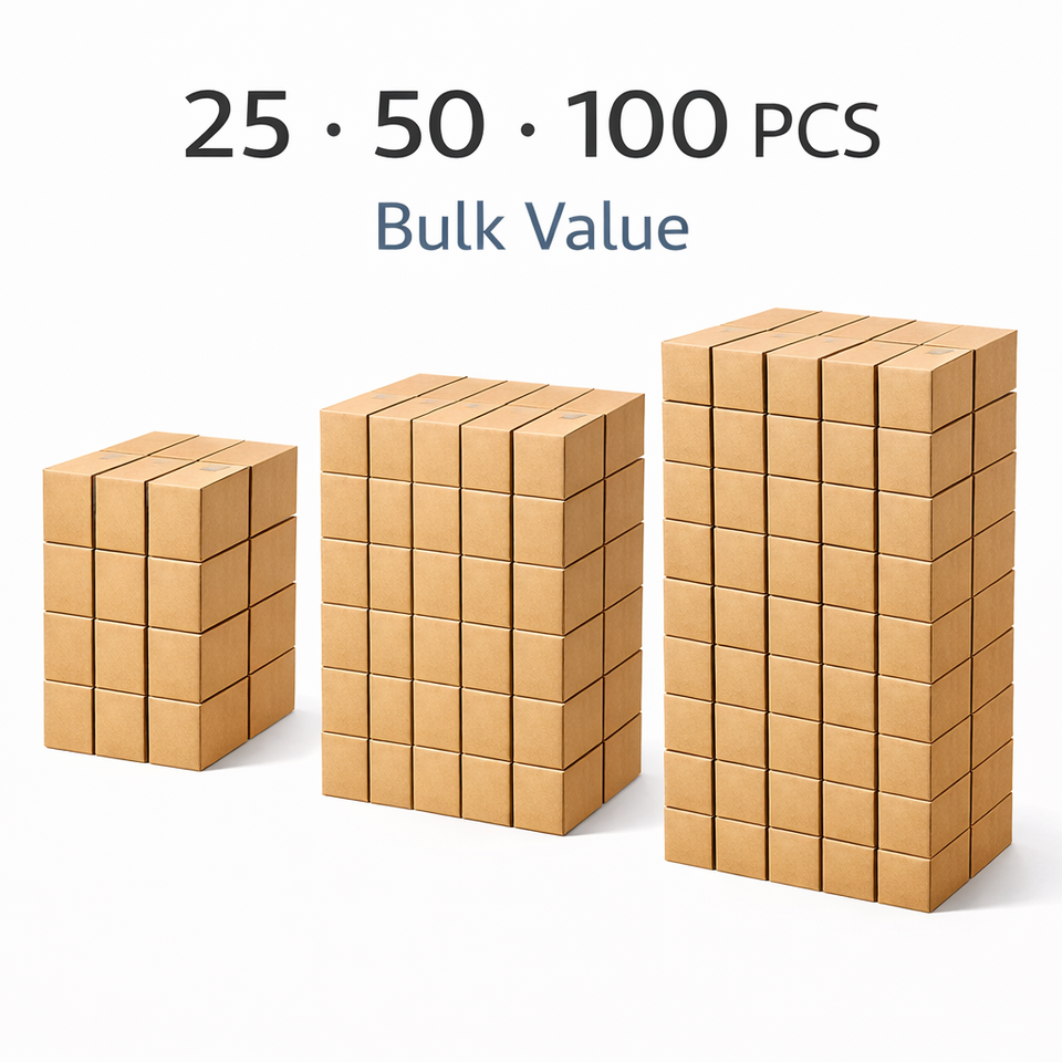 4x4x8 Corrugated Shipping Boxes Kraft Cardboard Mailer Cartons 25 50 ...