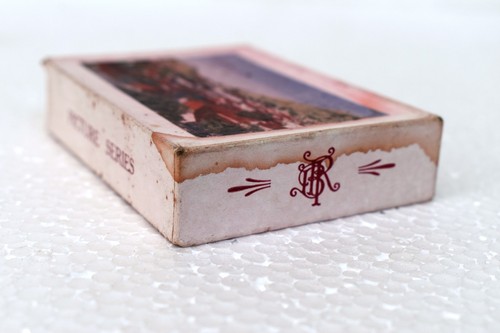 Antique Bhavnagar State Historical Picture Card Set India Gilded Edge ...