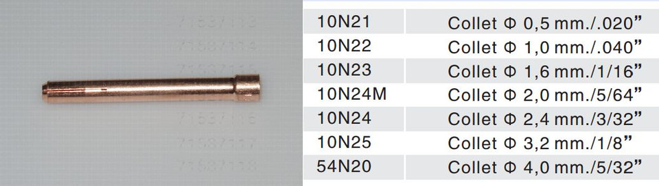 13 pcs 45V25 Collet Body Gas Lens 10N23 Collet Tig WP-17/18/26 1.6mm 1 ...
