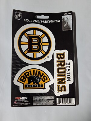 Boston Bruins 3-Pack Die-cut Decals Stickers Sheet Measures 5" x 7" New ...