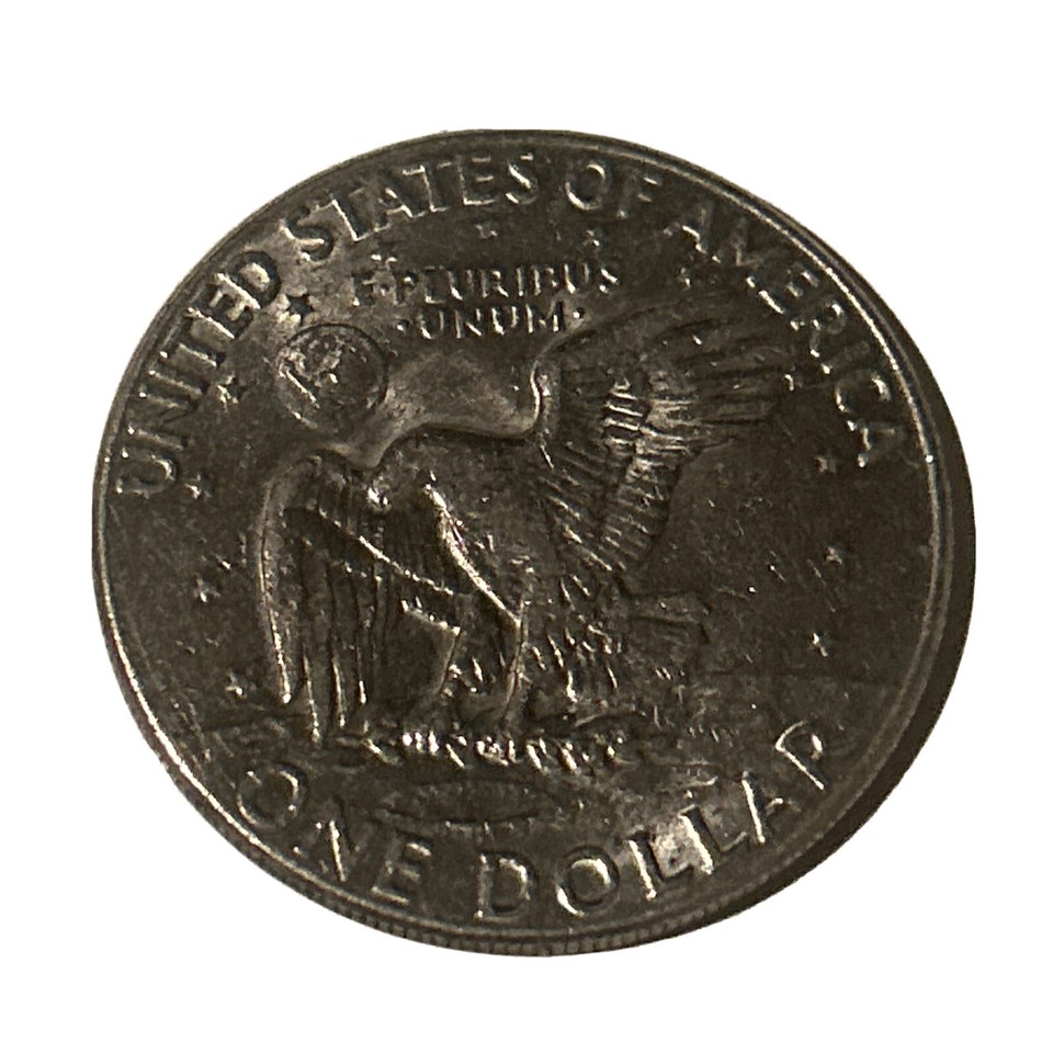 1977-D EISENHOWER LIBERTY ONE DOLLAR - 2 COIN SET Circulated Rare Moon ...